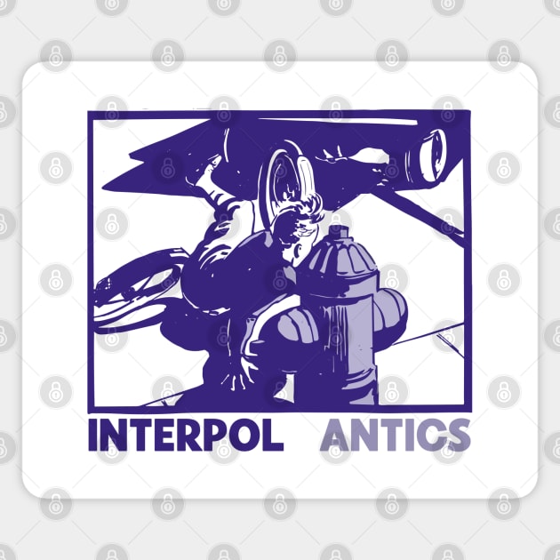 Interpol -- Original Retro Fan Art Design - Interpol - Sticker | TeePublic